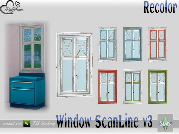 The Sims Resource | WindowSet ScanLine Recolor Counter 1x1 v3