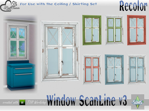The Sims Resource | WindowSet ScanLine Recolor Counter 1x1 v3 ceiling