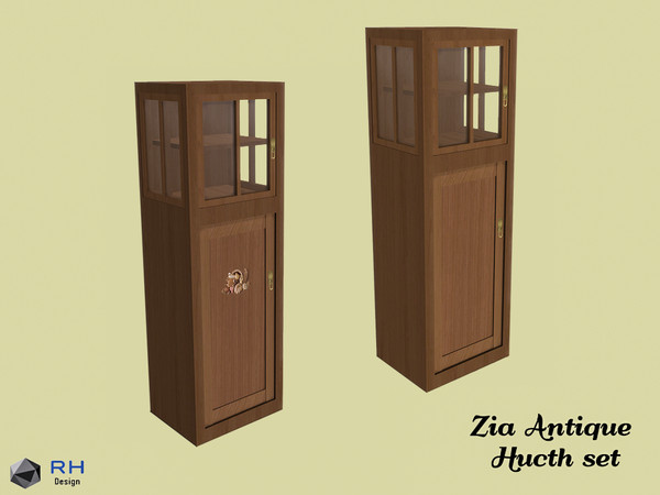 The Sims Resource | Zia Antique Hutch - Tower L