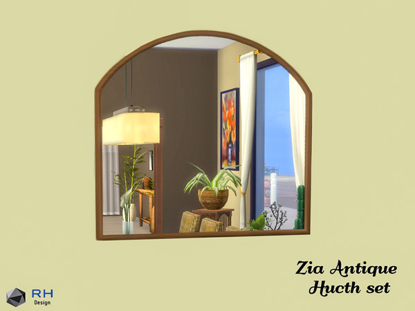 The Sims Resource | Zia Antique Hutch - Mirror