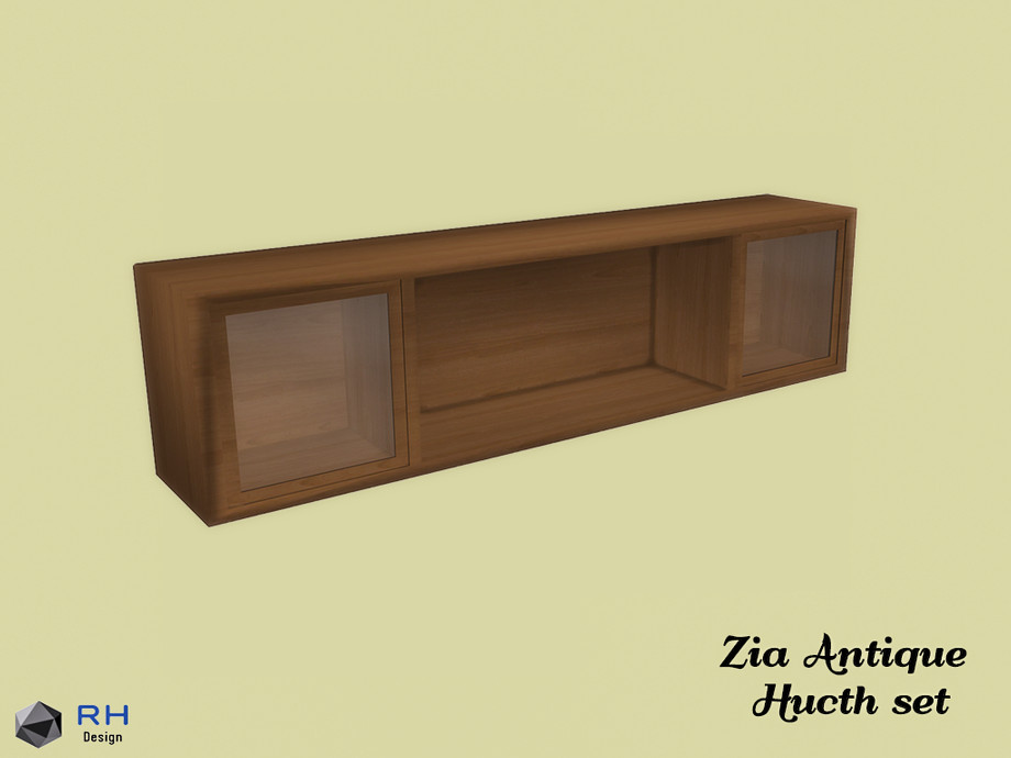 The Sims Resource | Zia Antique Hutch - Bookshelf