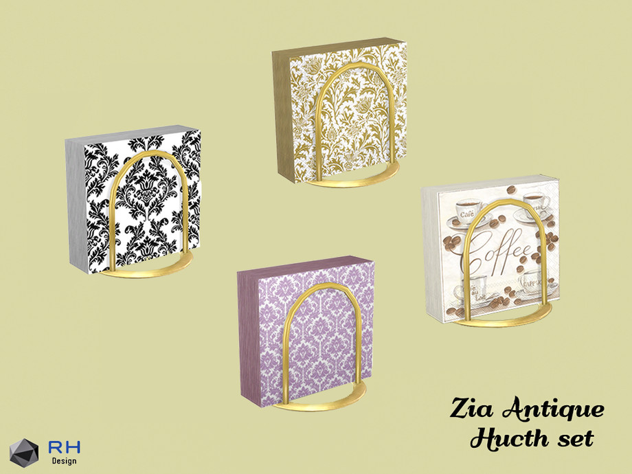 The Sims Resource | Zia Golden Decor Napkin Holder