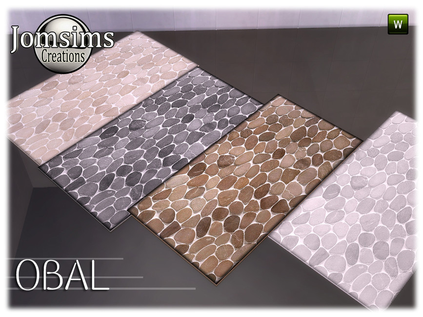 The Sims Resource - obal bathroom rug