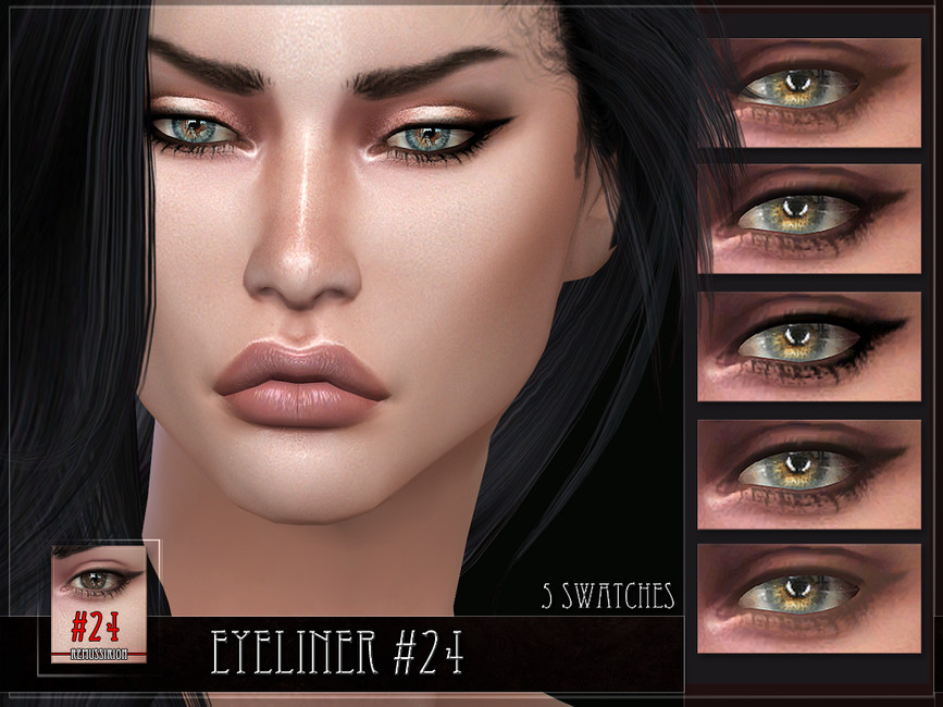 The Sims Resource - Eyeliner #24 - Bottom lashes
