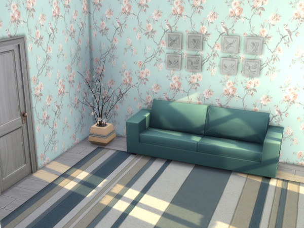 The Sims Resource | Floral Wallpaper