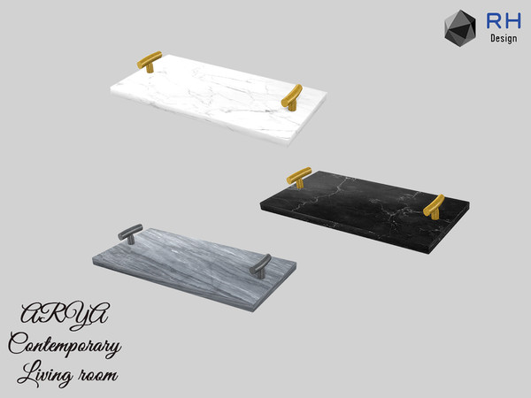 The Sims Resource | ARYA Marble Table Tray