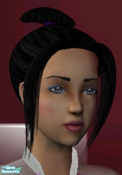 The Sims Resource | Azula's hair set - binned - Black
