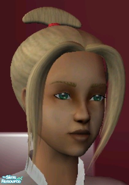The Sims Resource - Azula's hair set - binned - Blonde
