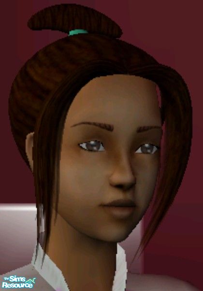 The Sims Resource - Azula's hair set - binned - Brown