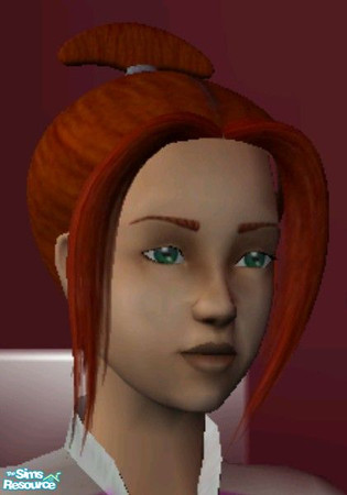The Sims Resource - Azula's hair set - binned - Red