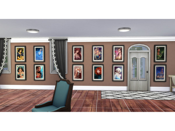 The Sims Resource | Framed Disney Art Package 3