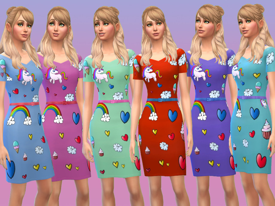 The Sims Resource | Cute Dress - City Living needed