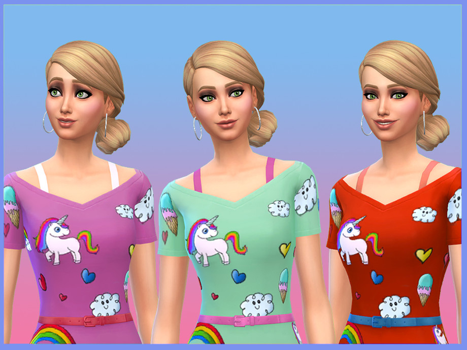 The Sims Resource | Cute Dress - City Living needed