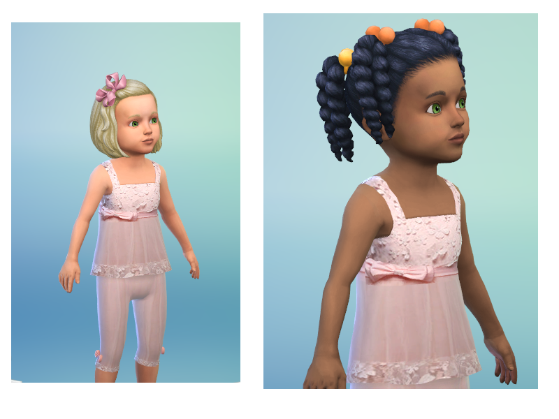 The Sims Resource | Cutesy Girly Toddler Set