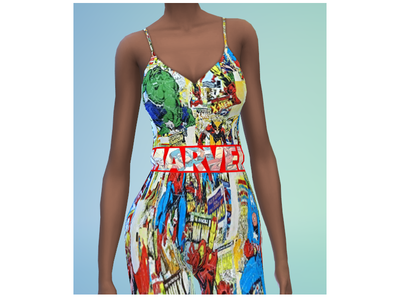 The Sims Resource | Marvel Comics Jumpsuit