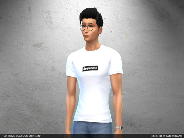The Sims Resource | Supreme Box Logo Shirts #1