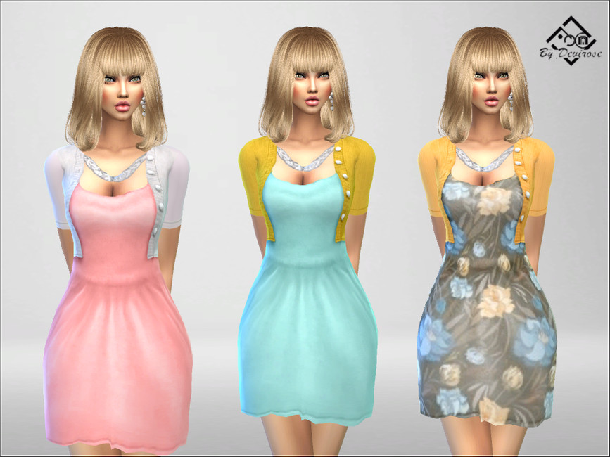 The Sims Resource - Happy Spring Day Dress