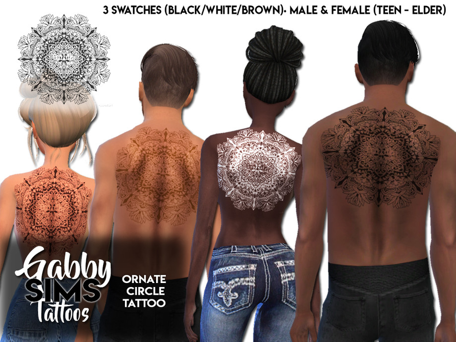Circle Tattoos On Back