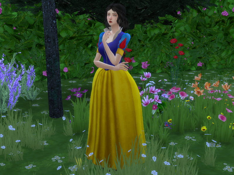 The Sims Resource | Snow White dress - City Living needed