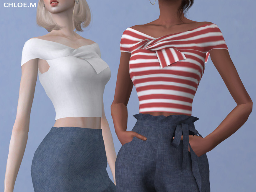 The Sims Resource - Off-the-shoulder Top