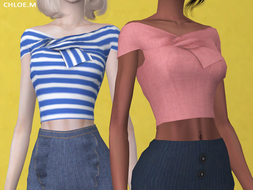 The Sims Resource - Off-the-shoulder Top