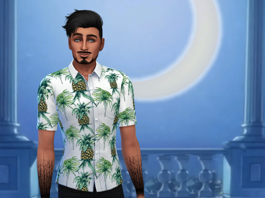 The Sims Resource | Pineapple Shirt Recolor: Base Game