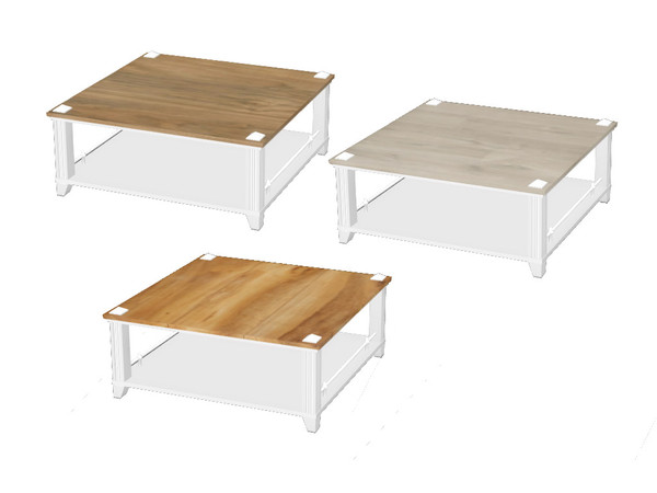 The Sims Resource - Black and White Coffee Table Collection