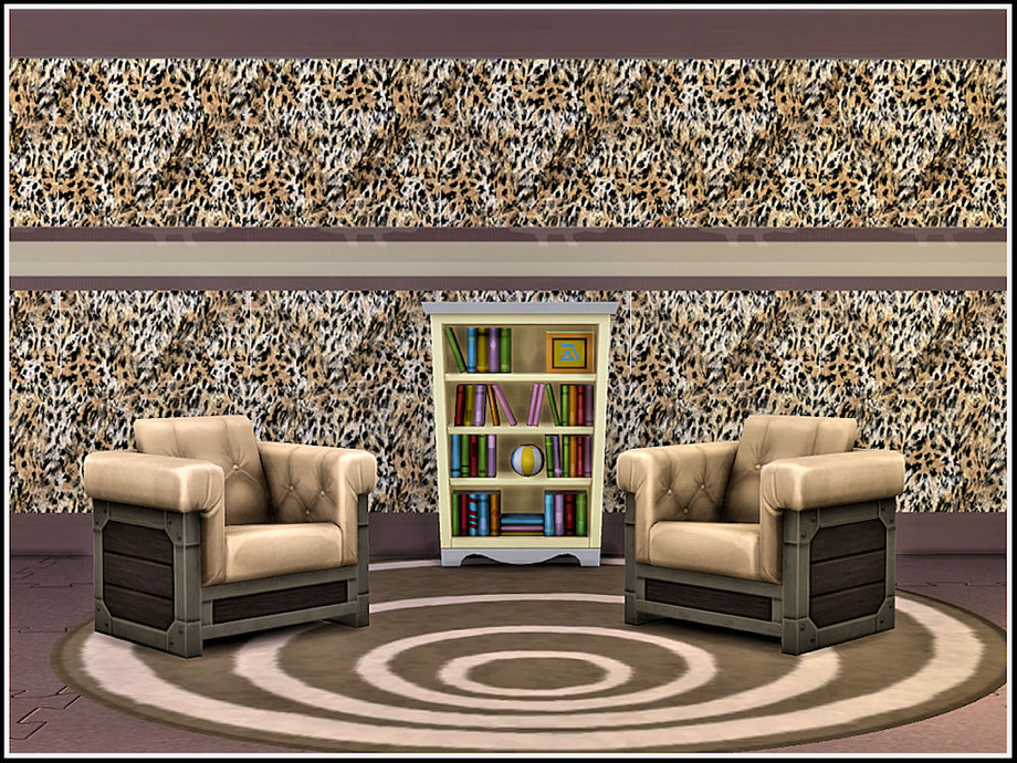 The Sims Resource | Leopard Print Walls_marcorse
