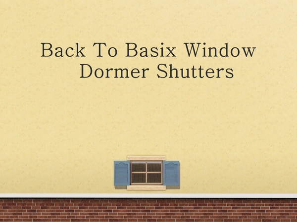 The Sims Resource | MZ_Back to Basix Dormer Window Shutters