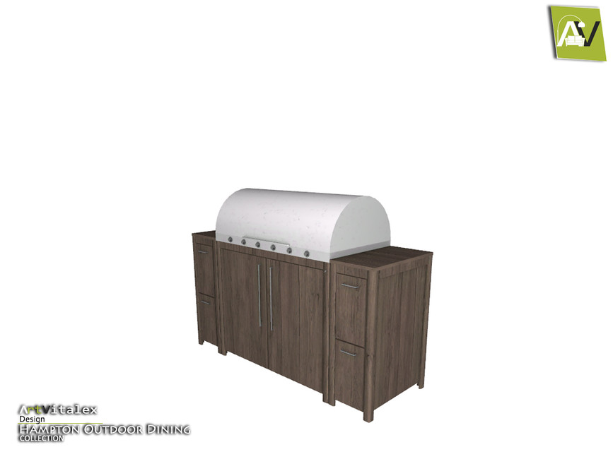 The Sims Resource - Hampton BBQ Grill