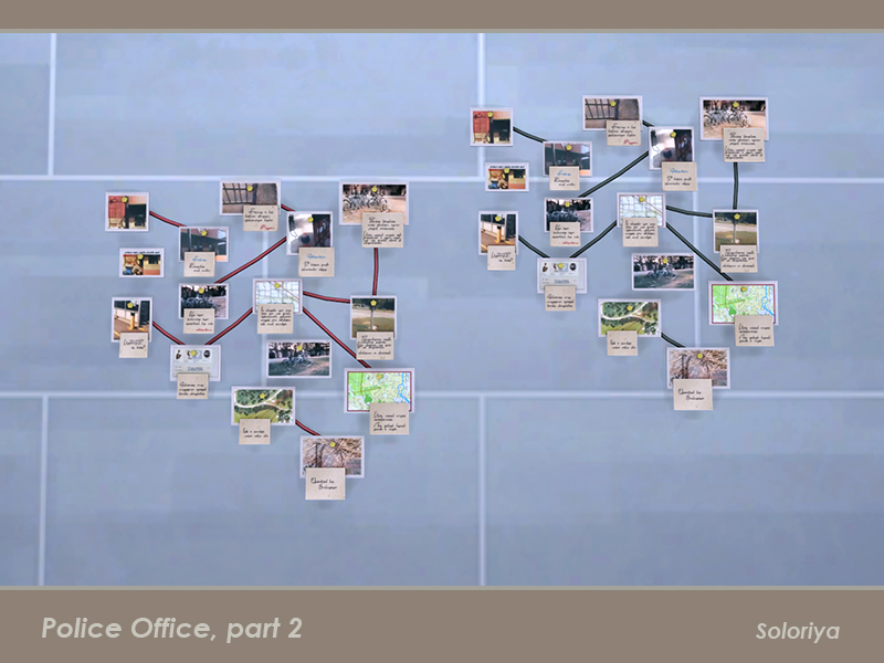 The Sims Resource | Police Office, part 2. Crime Wall