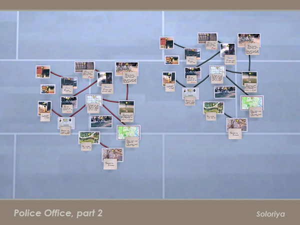 The Sims Resource | Police Office, part 2. Crime Wall