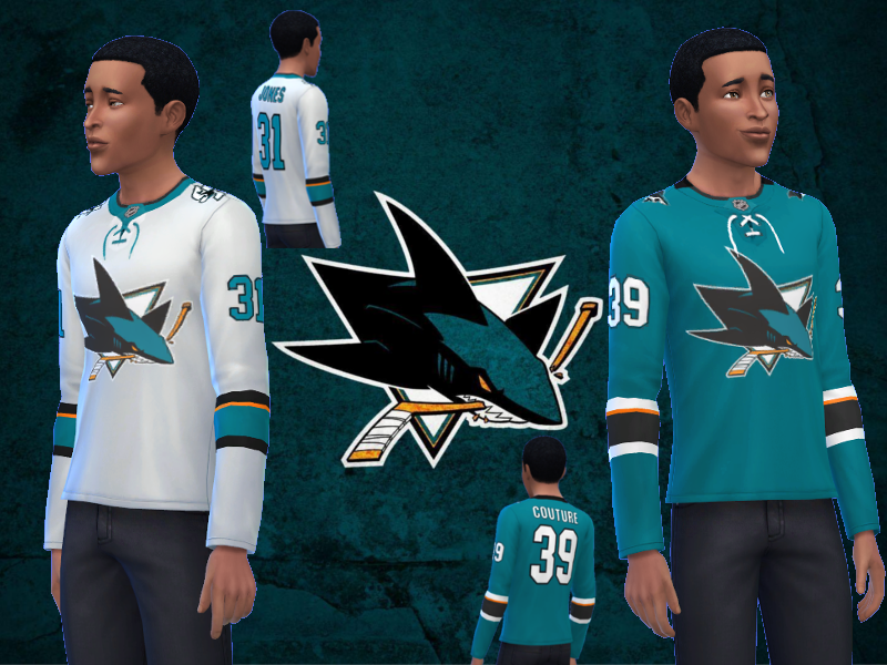 The Sims Resource | San Jose Sharks Jerseys