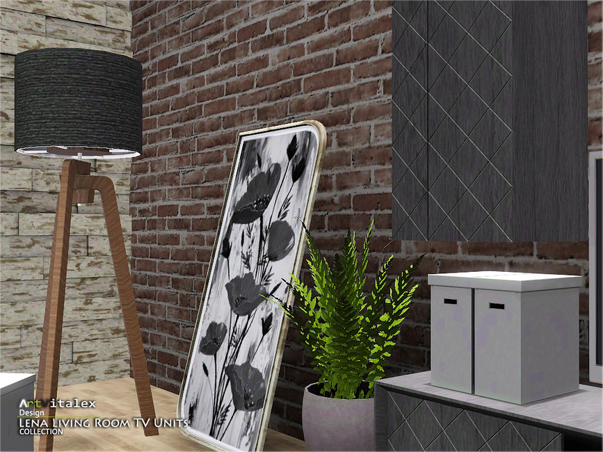The Sims Resource - Lena Living Room TV Units