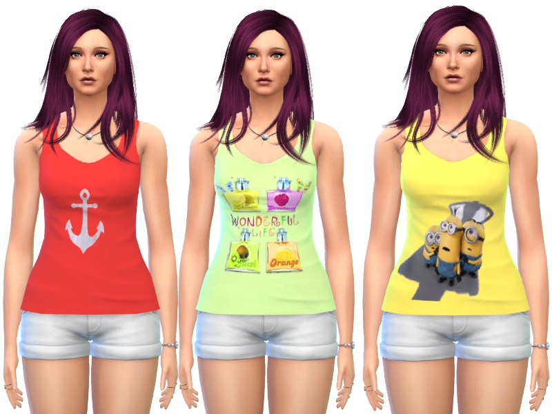The Sims Resource | Tank top Ladies