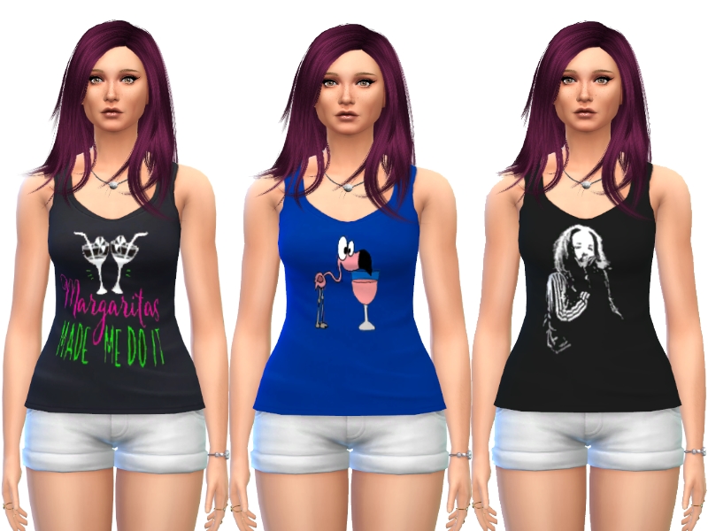 The Sims Resource | Tank top Ladies