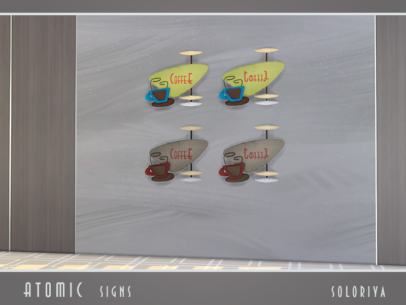 The Sims Resource | Atomic Signs. Coffee, v2