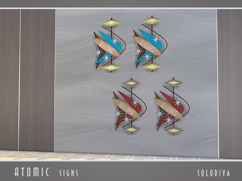 The Sims Resource | Atomic Signs. Welcome, v2