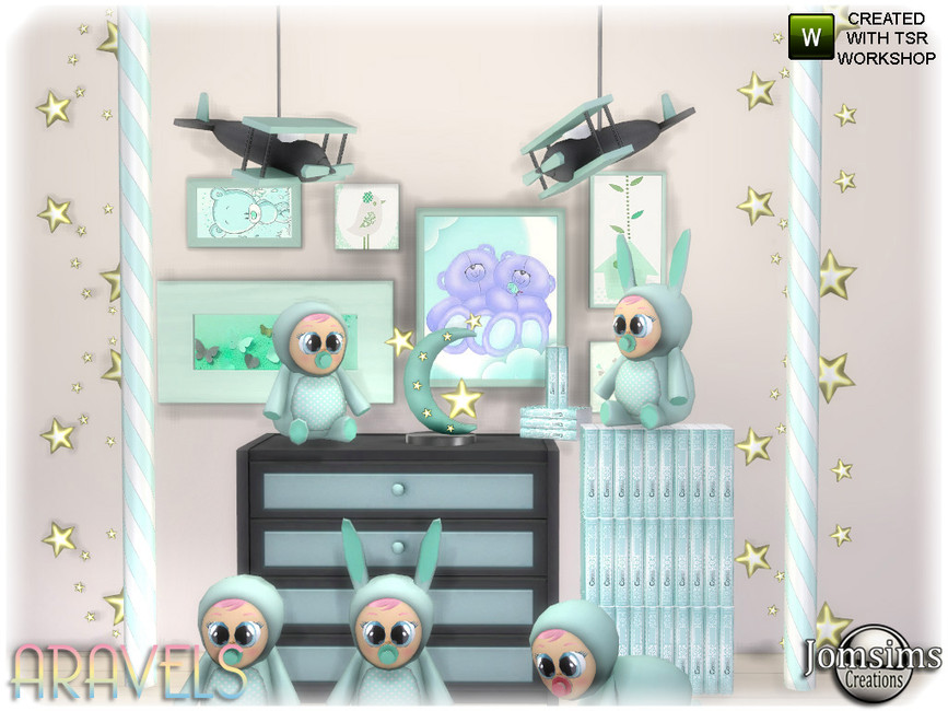 The Sims Resource - Aravels kids deco set