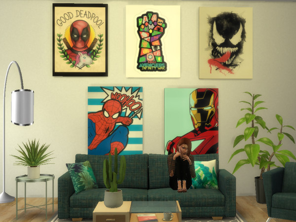 The Sims Resource | Marvel Painting-MESH NEEDED