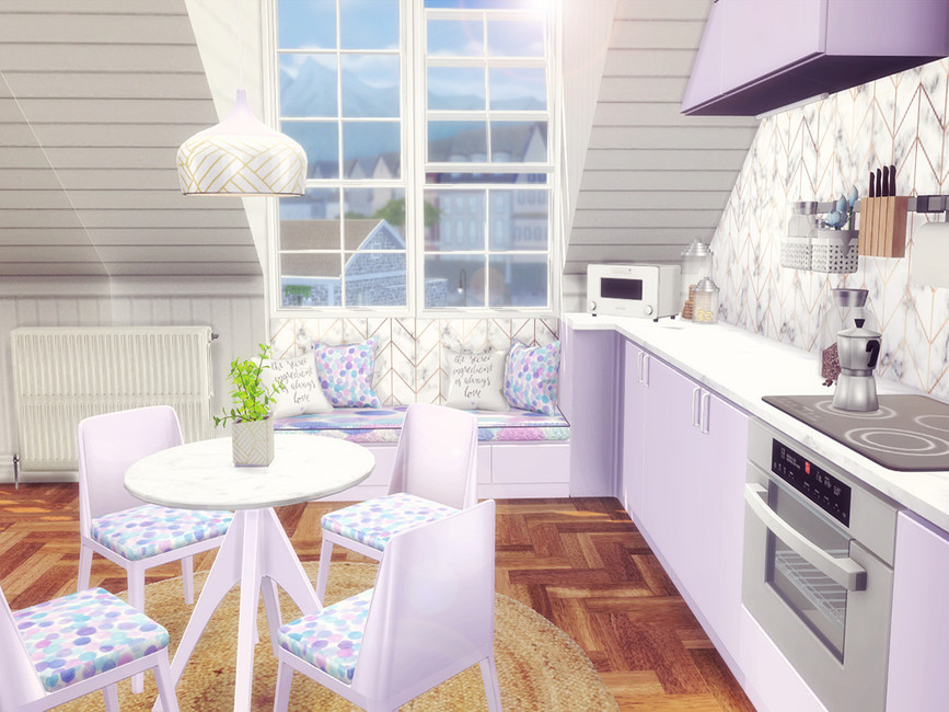 The Sims Resource - Pastel Kitchen [Mesh Needed]