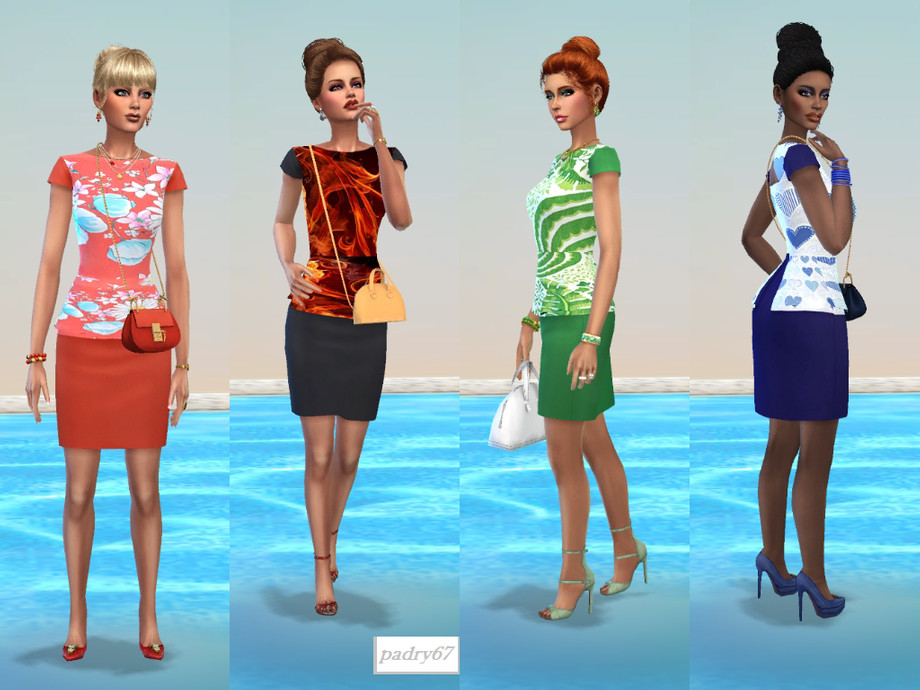 The Sims Resource | Colorful clothes