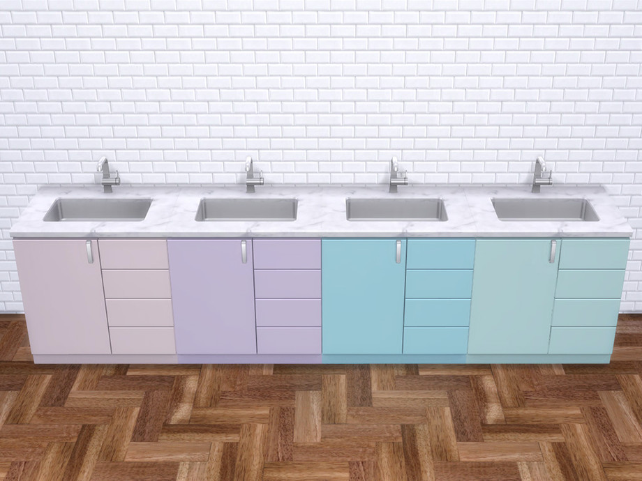 The Sims Resource | Pastel Kitchen Sink [Mesh Needed]