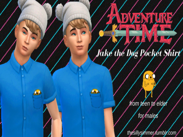 The Sims Resource | Jake the Dog Pocket Shirt