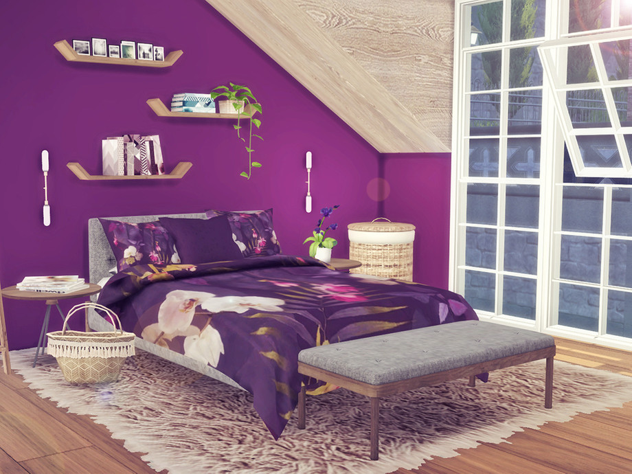 The Sims Resource | Floral Bedding 2-MESH NEEDED
