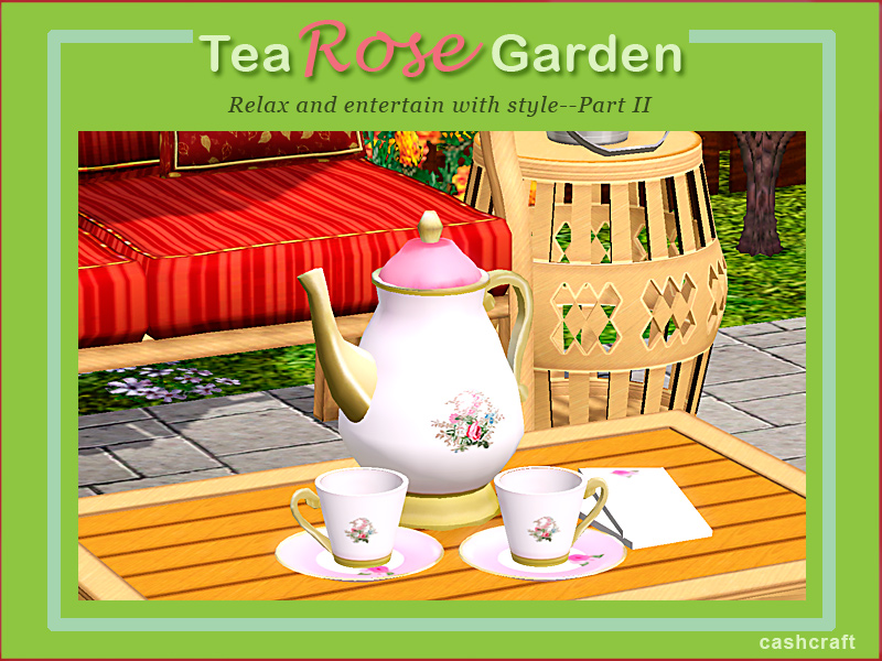 The Sims Resource | Tea Rose Garden Tea Pot