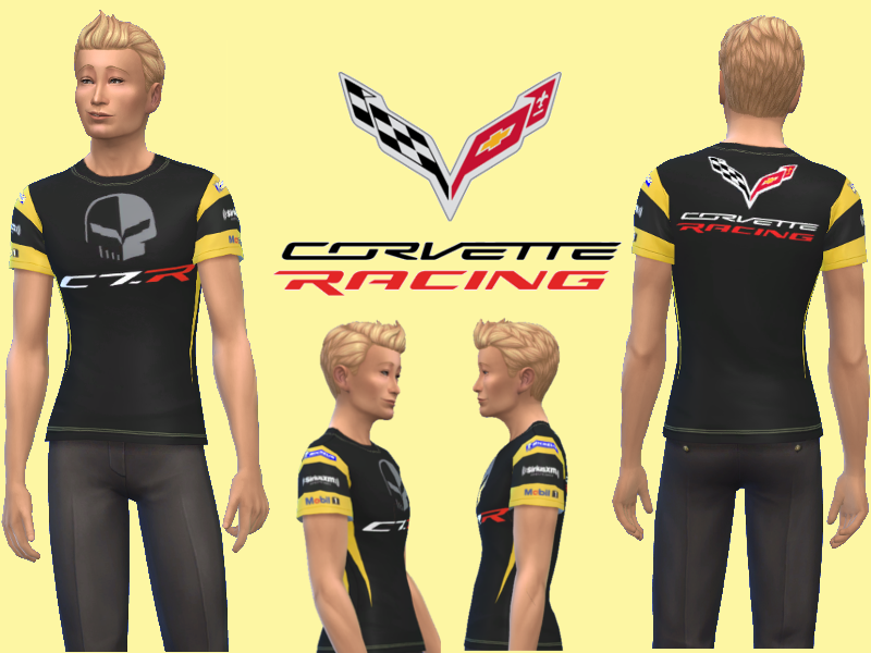 The Sims Resource | Corvette C7.R Racing shirt