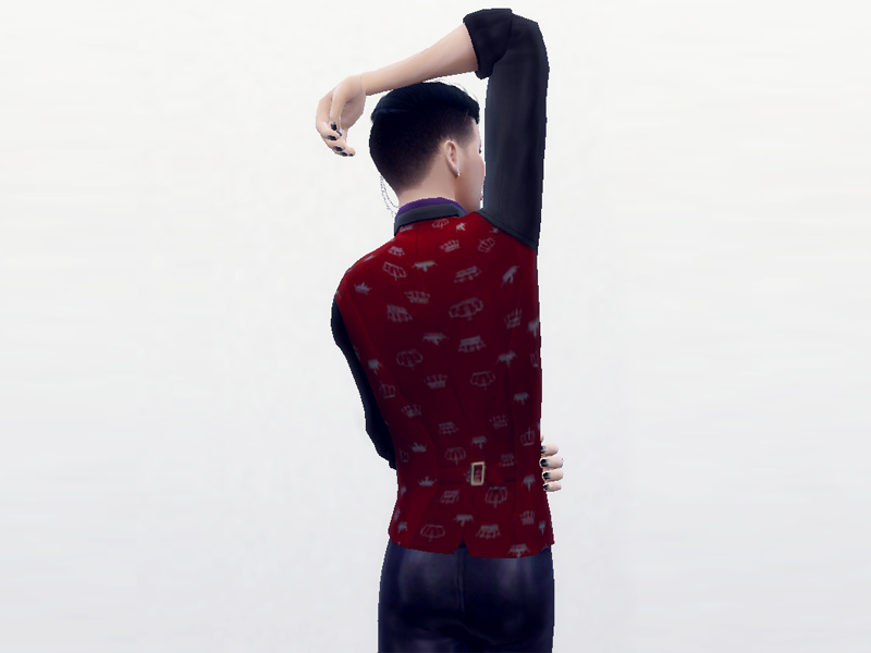 The Sims Resource | Magnus Bane Vest - Romantic Garden needed