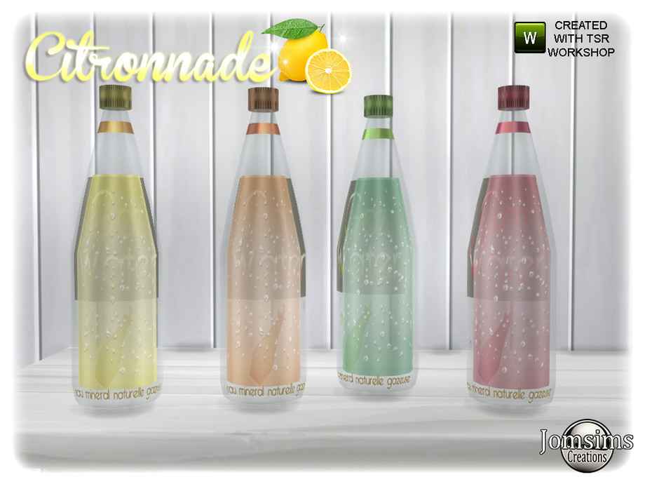 The Sims Resource | citronnade gaz water bottle 2