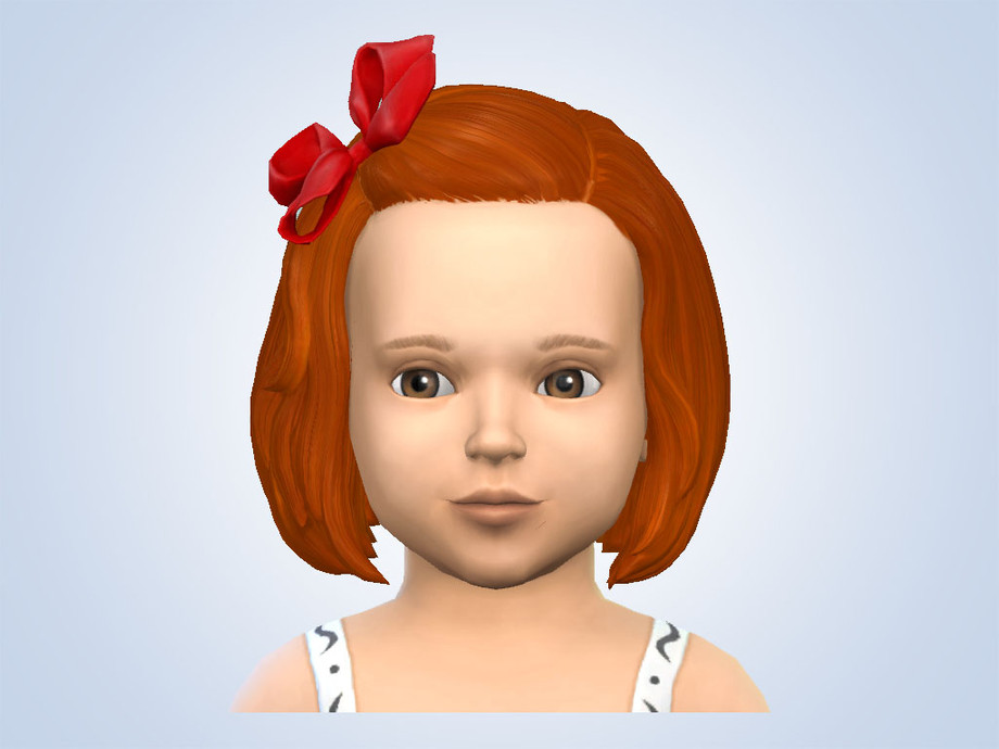 The Sims Resource | Red Hair and Ribbons - Toddlers SP needed